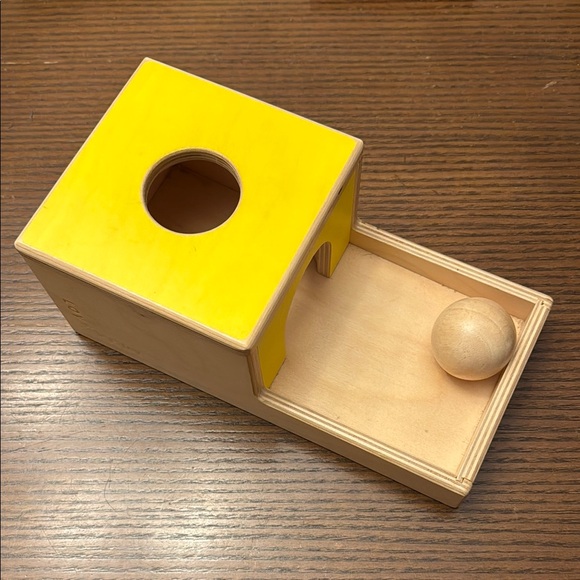 LOVEVERY | Toys | Loveveryyellow And Natural Wood Toy Box | Poshmark